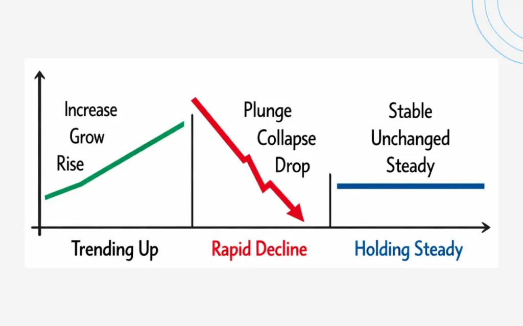 IELTS Task 1 Trend Vocabulary Explained with Clear Examples